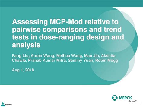 Assessing Mcp Mod Relative To Pairwise Comparisons And Trend Tests In