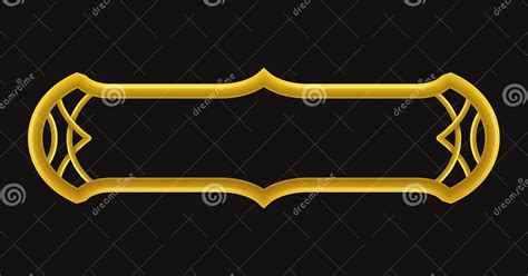 Frame Medieval Game Ui Metallic Title Banner Or Decorative Border Vector Assets For Web Or
