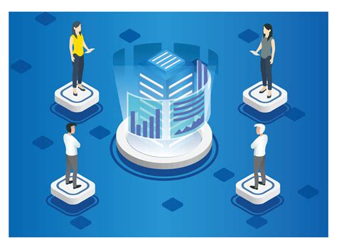 Modern Isometric Data Analysis Illustration Web Banners Suitable For