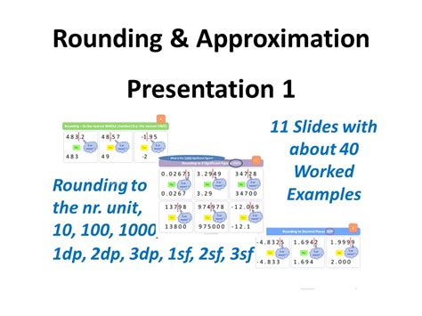Rounding And Approximation Presentation 1 Teaching Resources