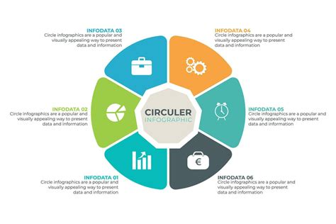 Collection Of Vector Circle Chart Infographic Templates For Presentations Advertising Layouts