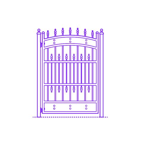 Driveway Gate Concord Split Dimensions And Drawings