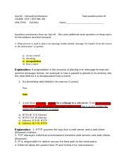 Match The Protocol Function To The Description While Taking Into Consideration Course Hero