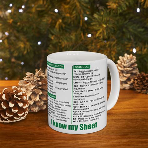 Excel Shortcuts Spreadsheet Office Mug Colleagues Coworker Funny Mugs Etsy