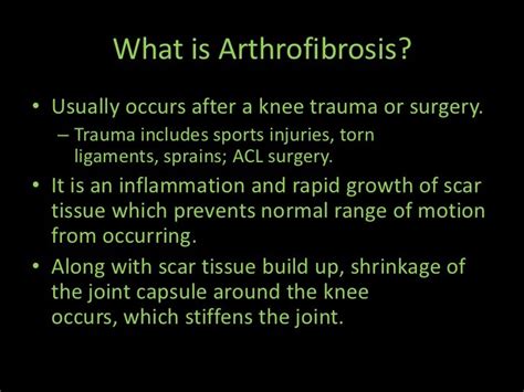 Arthrofibrosis