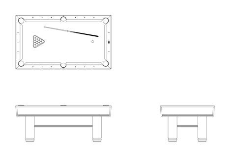 Pool Table Cad Block 248 Cad Blocks Of Specifically A Pool Table A