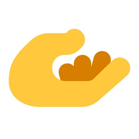 Palm Up Hand Flat Default Icon Fluentui Emoji Flat Iconpack Microsoft