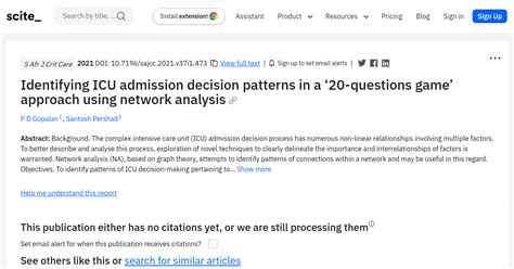 Identifying Icu Admission Decision Patterns In A ‘20 Questions Game