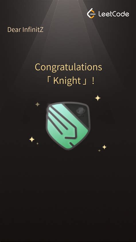 🛡️ Achieved The Knight Badge On Leetcode Sabarinathan S
