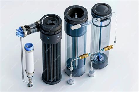 Premium Photo Detailed Cross Section Of Multistage Water Filter For Sediment Carbon And Uv