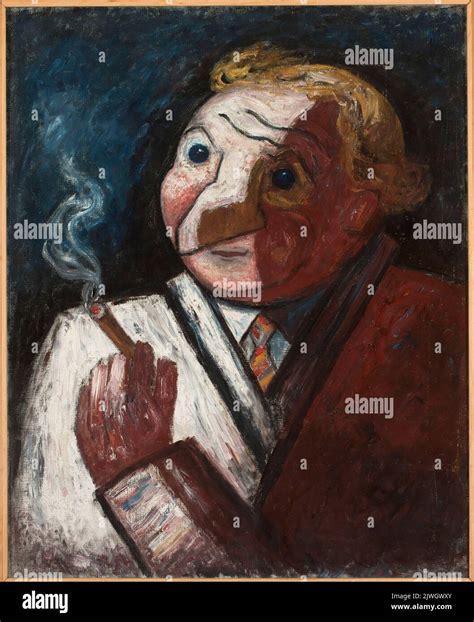 Man With A Cigar Stephane Manier Makowski Tadeusz 1882 1932