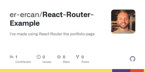 Github Er Ercan React Router Example I Ve Made Using React Router The Portfolio Page