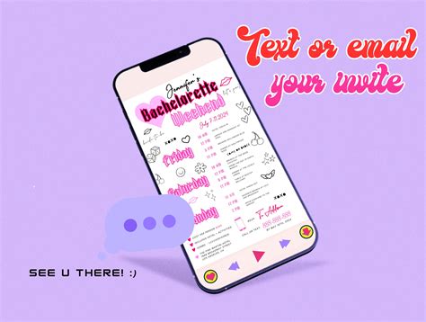 Bachelorette Baddies Bachelorette Itinerary Bachelorette Single Page Invite Bachelorette Party