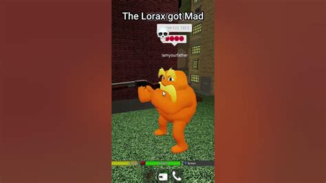 The Lorax Got Mad💀 Viral Entertaining Entertainment Roblox Funny