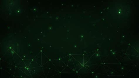 Digital Technology Future Ai Big Data Green Background Interconnection Network Concept