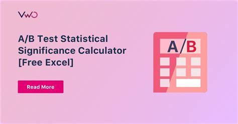 A B Test Statistical Significance Calculator [free Excel]