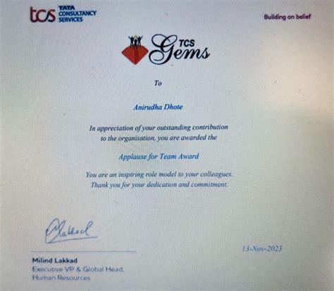 Anirudha Dhote Posted On Linkedin