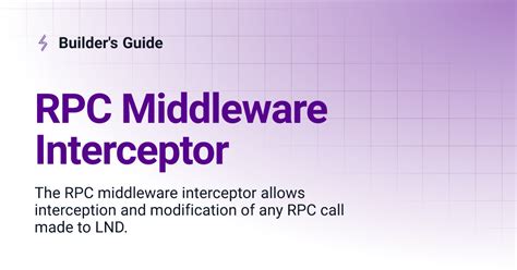 Rpc Middleware Interceptor Builders Guide