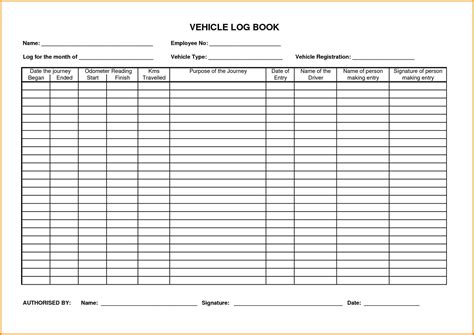 Fuel Log Template Excel