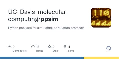 GitHub UC Davis Molecular Computing Ppsim Python Package For