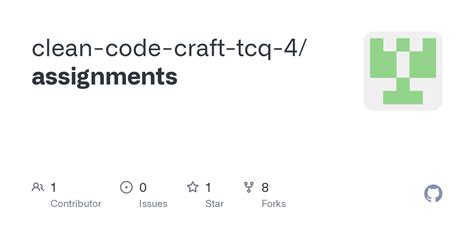 Github Clean Code Craft Tcq 4assignments