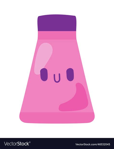 Cute Chemical Flask Royalty Free Vector Image Vectorstock