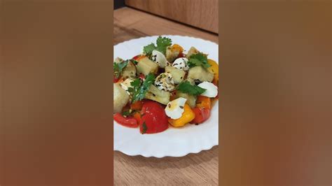 Салат с хрустящими баклажанами 🍆 баклажаны хрустящиебаклажаны салат вкусно
