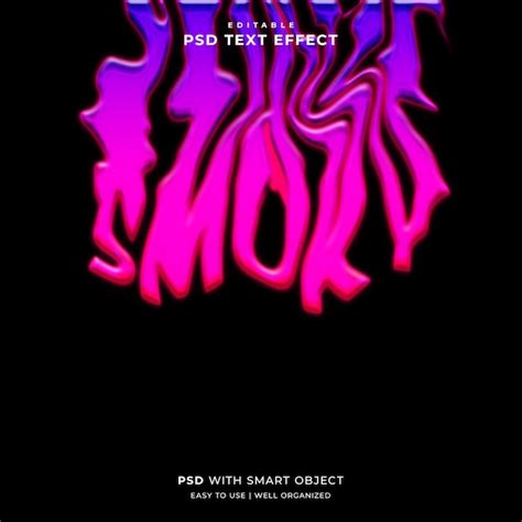 Premium Psd Smoky Text Effect