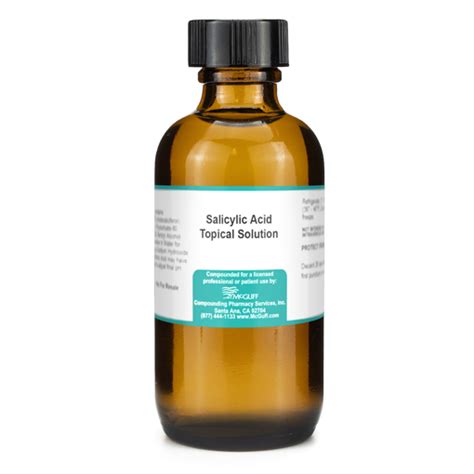 Salicylic Acid 5 120 Ml Topical Solution Mcguff Compounding Pharmacy