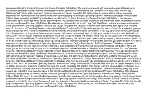 Ppt Download Operating Systems Internals And Design Principles 8th Edition Full Powerpoint