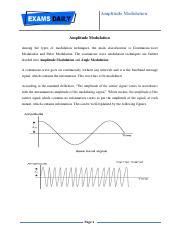 Amplitude Modulation Pdf Amplitude Modulation Amplitude Modulation Among The Types Of
