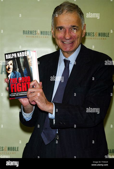 Ralph Nader Signs Copies Of His New Book The Good Fight At Barnes