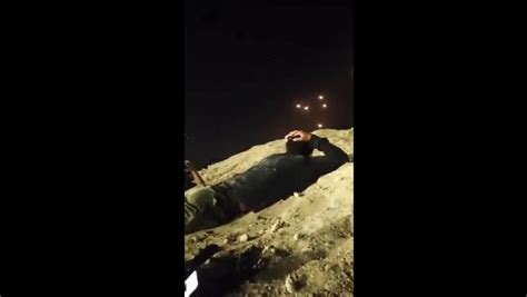 Idf Troops Watch As Missiles Impact