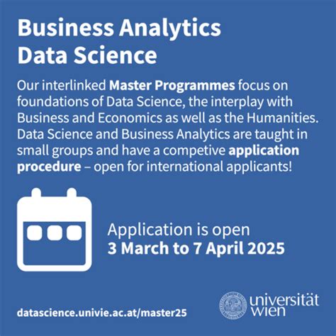 Application For Master Programmes Business Analytics And Data Science 2025