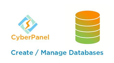 how to create and manage databases in cyberpanel
