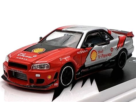 Inno Models Inno R34 Shell Shell Nissan Skyline R34 Gtt Drift Car 1 64 Jason Pluto Mok Bt