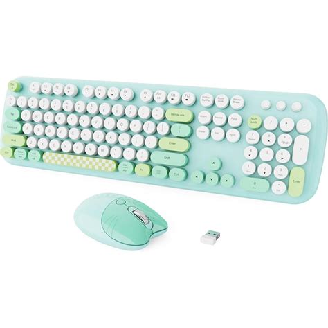 4 Mo Finance Keyboard And Mouse Wireless Coofun Cute Colorful 104