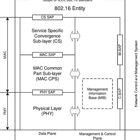 The Ieee 80216 Protocol Reference Model Download Scientific Diagram