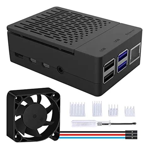 Geeekpi Raspberry Pi 4 Case Raspberry Pi 4 Fan Abs Case Wit MercadoLibre