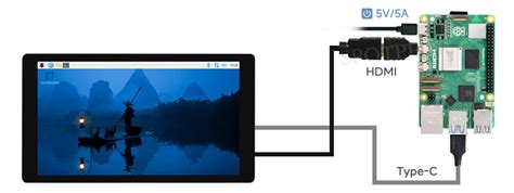 Raspberry Pi Inch LCD X Capacitive TouchScreen Display HDMI For Jetson Nano Mini