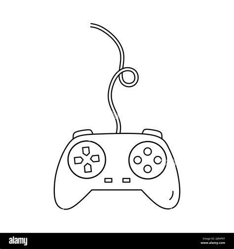 Video Game Controller Joystick Gamepad Isolated On White Background