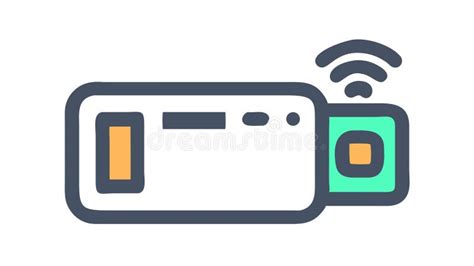 Iot Gateway Device Icon Wireless Hub Smart Home Connectivity Digital