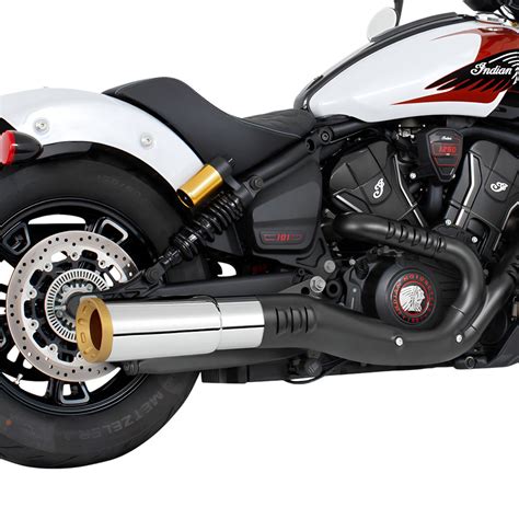 Freedom Performance In00589 45 2 Step Slip On Exhaust For Indian