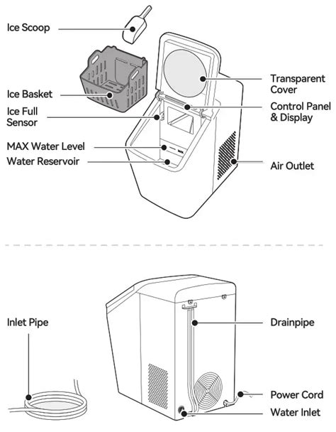 Thereye Er Im03 Countertop Nugget Ice Maker User Manual