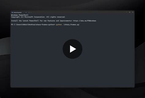 Sharp Frames Python Reflct