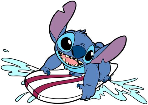 Stitch Surf Board Stitch On A Surfboard Stitch Characters Stickers