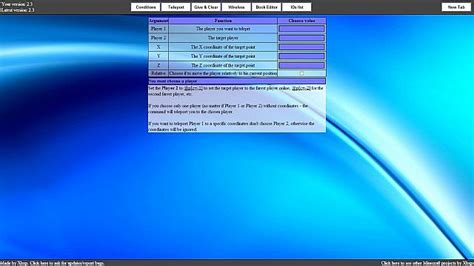 Fast Command Block Commands Generator V25 Minecraft Mod