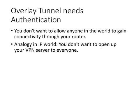 nfd tunnel authentication ppt download
