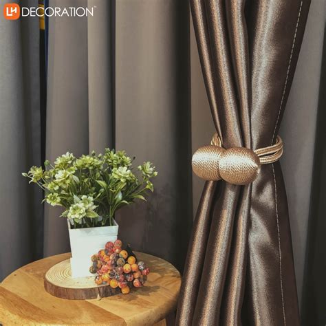 Lh Deco แม่เหล็กรัดผ้าม่าน แบบปรับได้ Pengikat Tali Langsir 1 คู่ Shopee Thailand