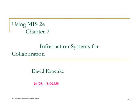 Ppt Using Mis 2e Chapter 2 Information Systems For Collaboration Powerpoint Presentation Id